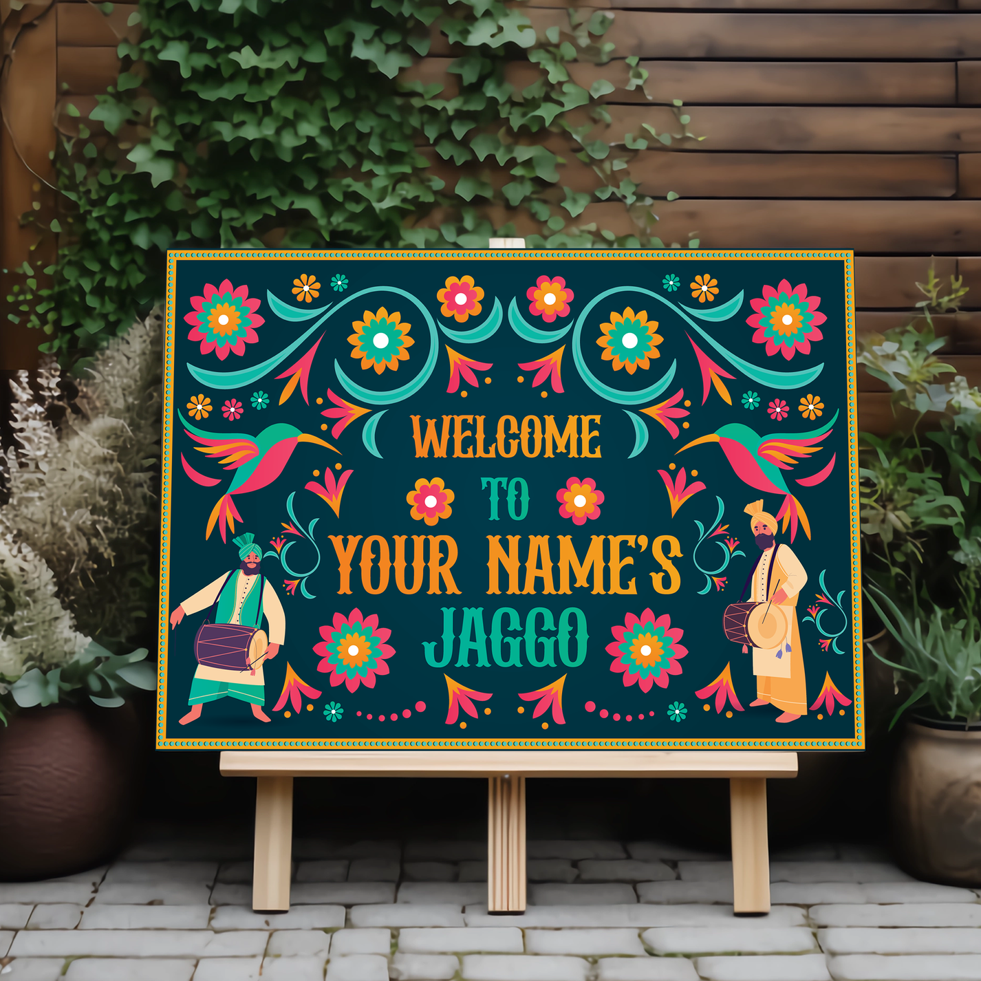 JAGGO Welcome Signs Jago Signs Bollywood Desi Decor Mehndi Sign Bollyw ...